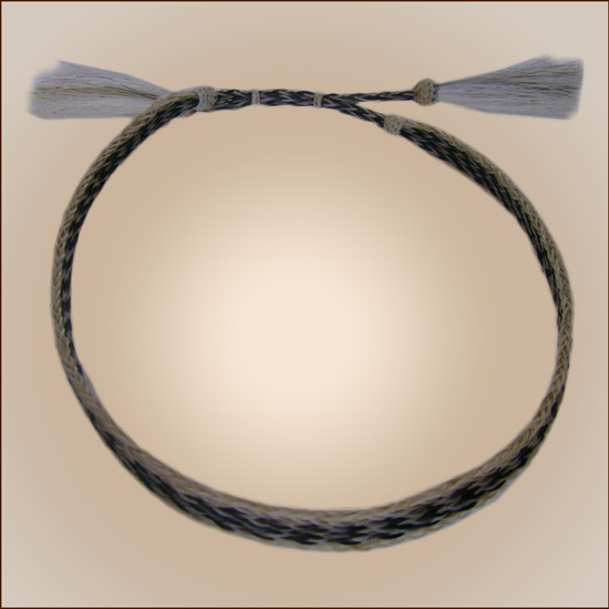 Banda de Crin de Caballo - Bicolor 1 (Delgada)